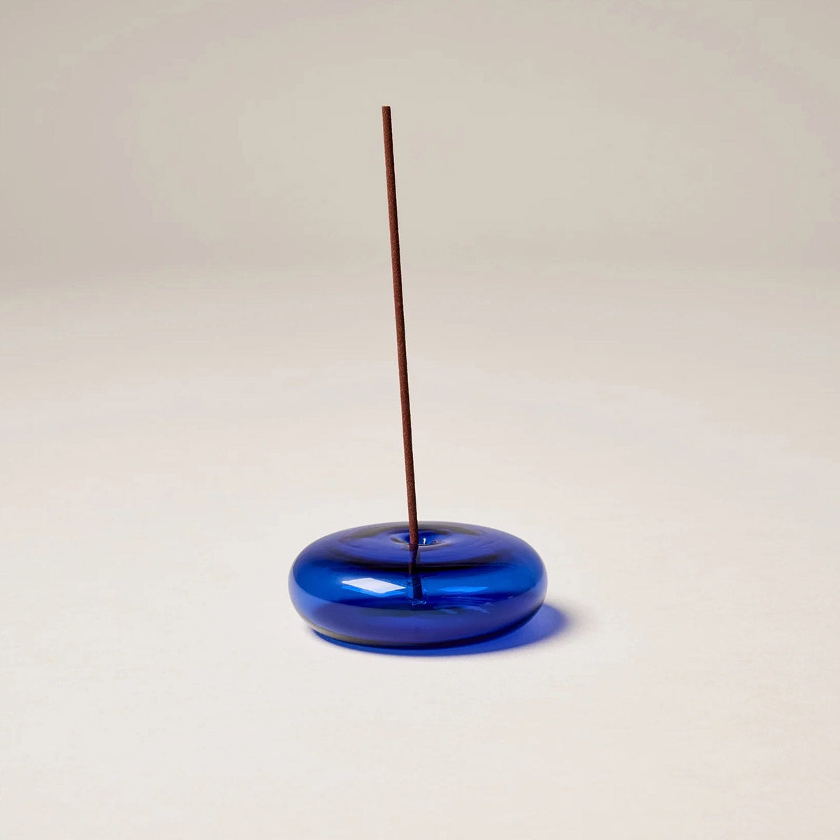 Glass Vessel Incense Holder - Cobalt – Cedar and Sage Daylesford